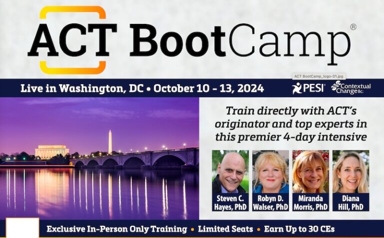 ACT BootCamp: Premier 4-Day Training in Acceptance & Commitment Therapy ...